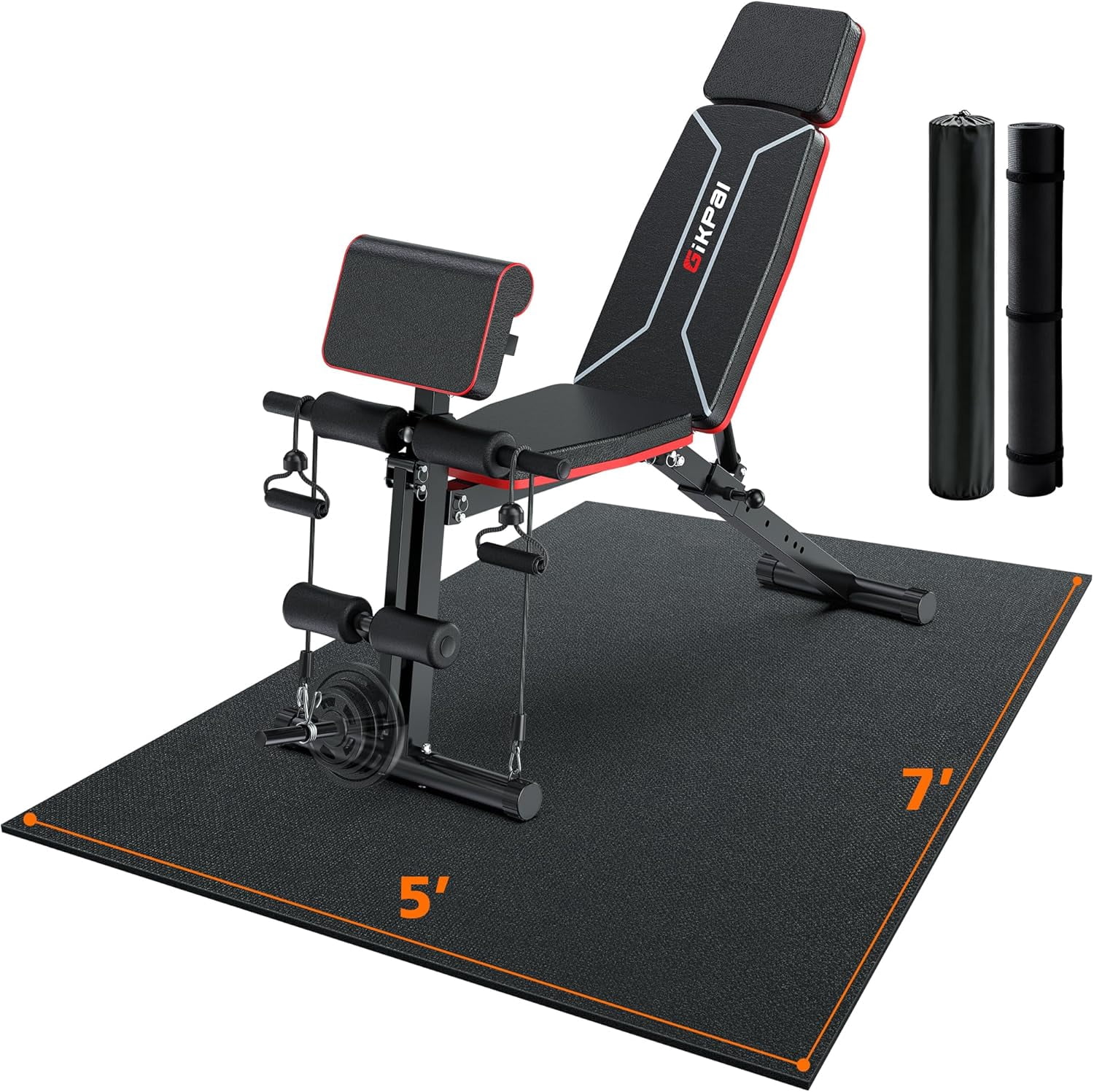 Adjustable Weight Bench - Workout Bench Press for Home Gym, Foldable ...