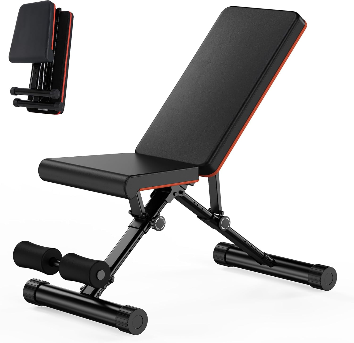 Adjustable Weight Bench for Gym, Foldable Workout Equipment for Full ...