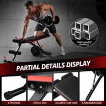Adjustable Weight Bench 1200LBs Capacity Full Body Workout Multi ...