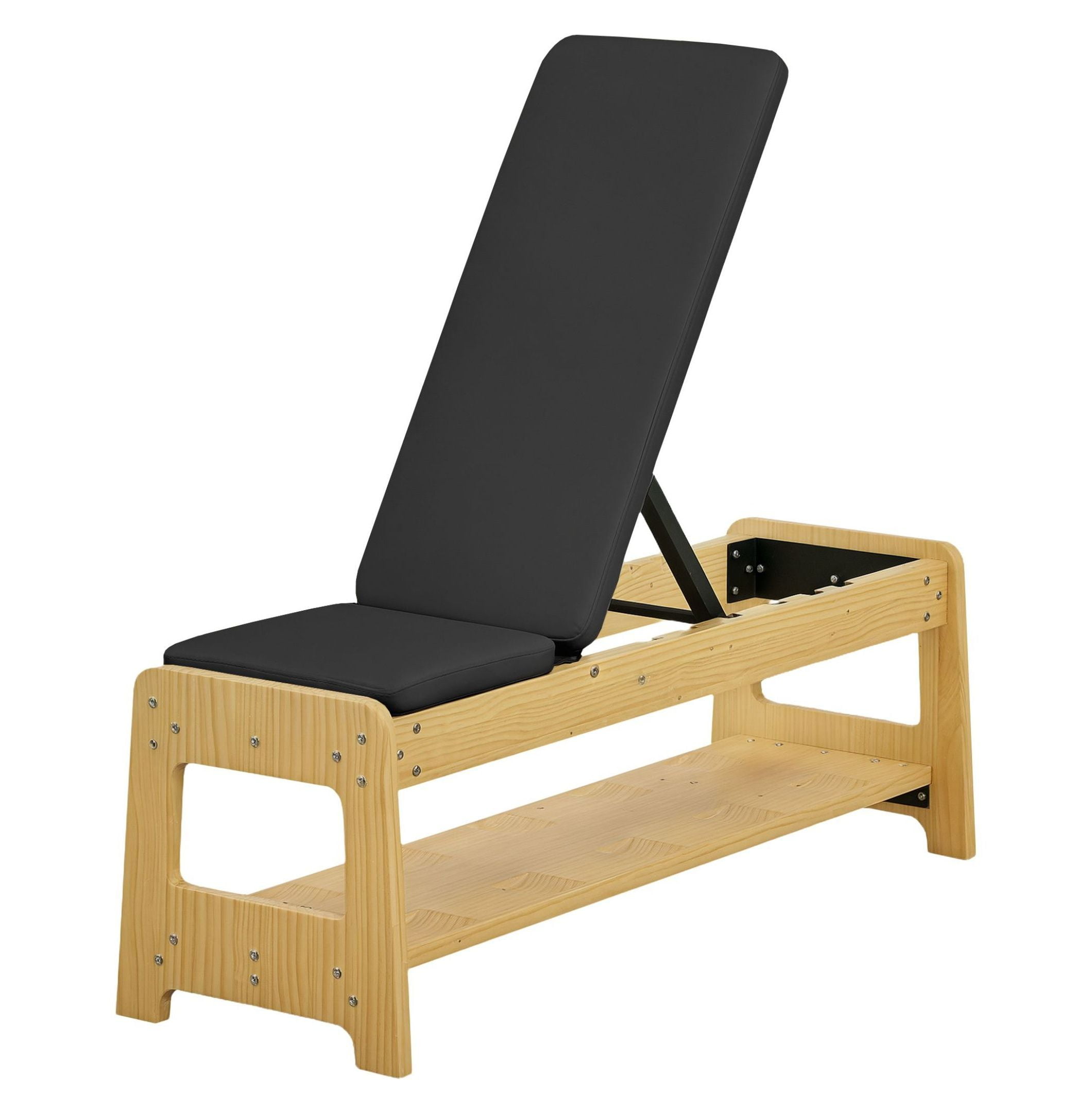 Adjustable Weight Bench with Dumbbell Rack - Flat/Incline Workout Bench ...