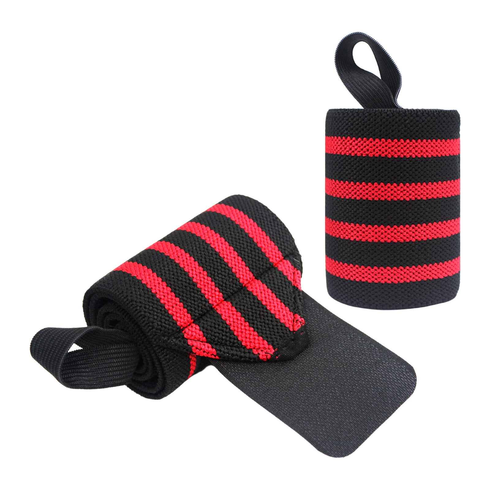 Adjustable Weight Lifting Wrist Straps with Thumb Loop - Secure Support ...