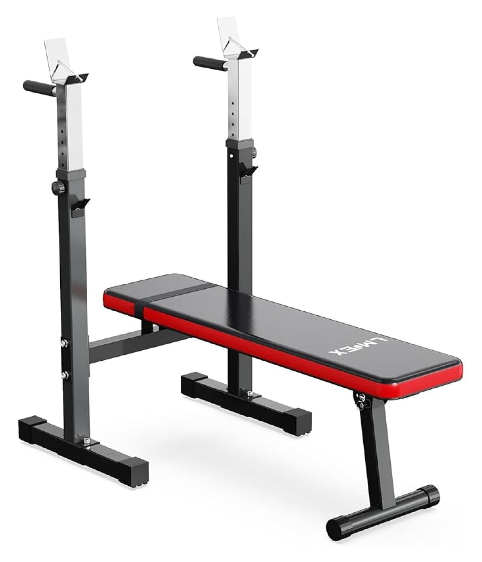 Adjustable Weight Press with Squat Rack Folding Multi-Function Dip ...
