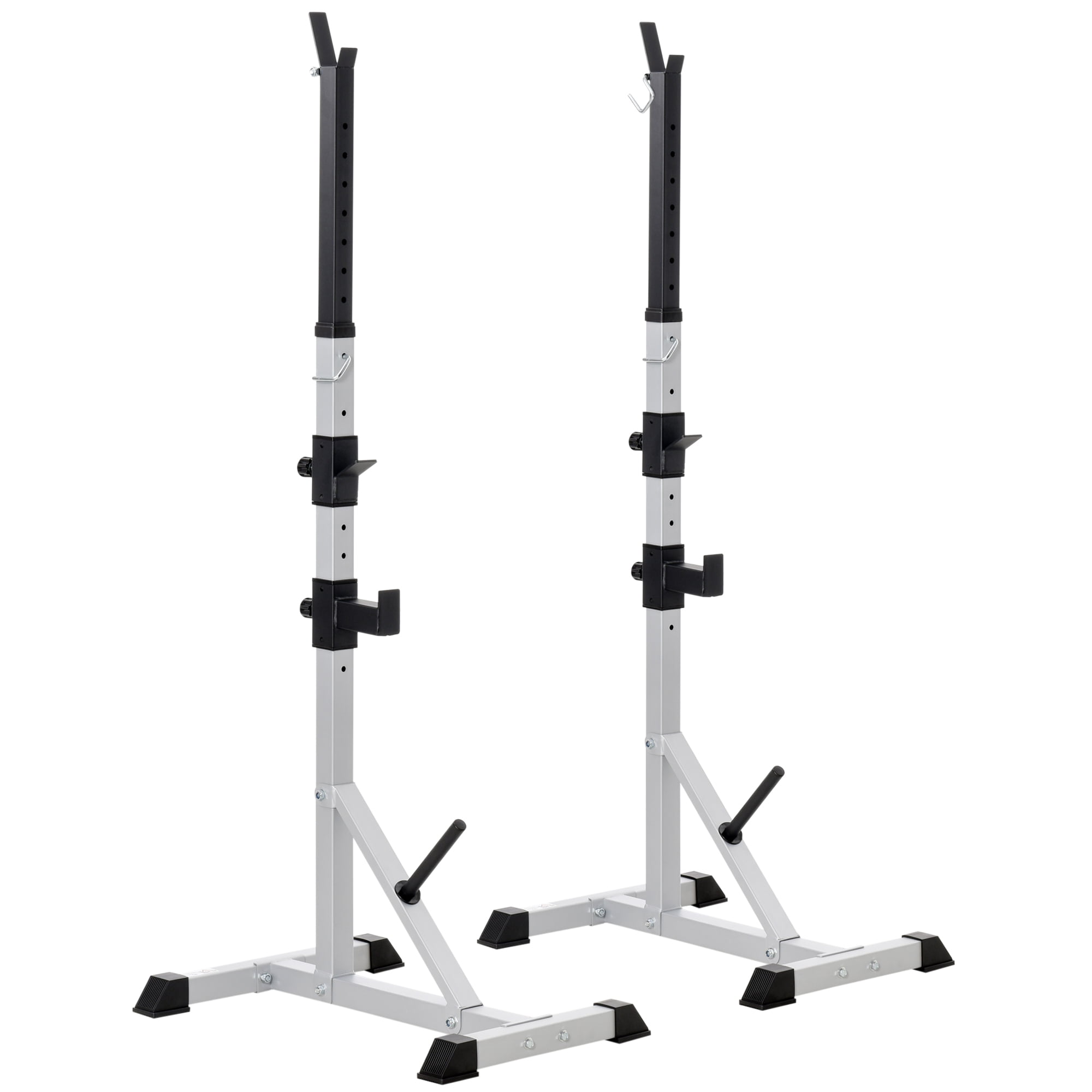 Adjustable Weight Rack Soozier 2-Piece Pair Steel Height Adjustable ...