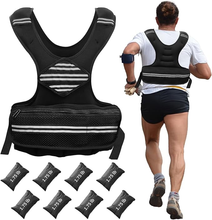 Adjustable Weight Vest for Men & Women, Neoprene Workout Vest for ...