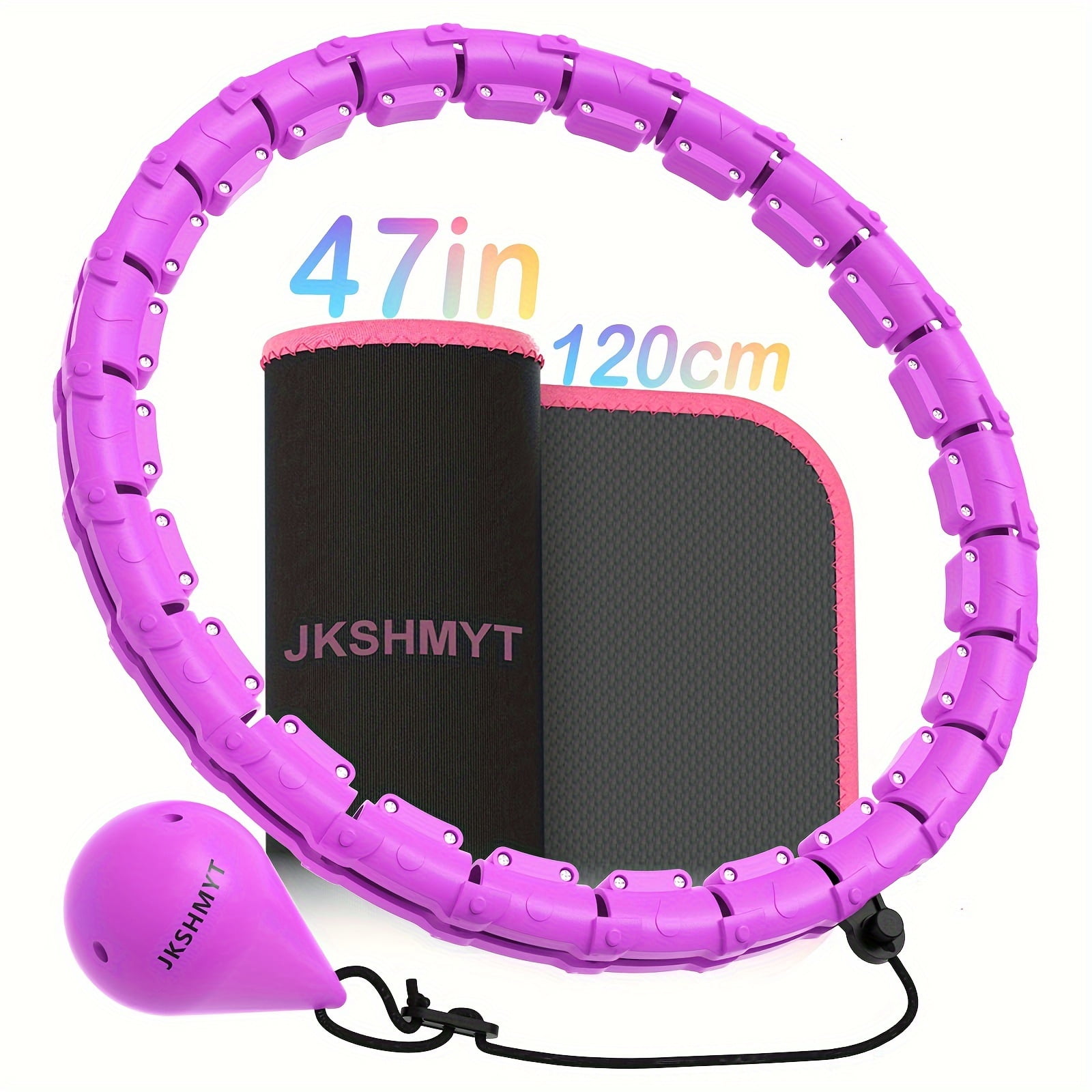 Adjustable Weighted Infinite Fitness Ring with 24 Detachable Links and ...