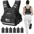 Adjustable Weighted Vest, 4-10lb/12-18lb/20-32lb Vest with 6 Ironsand ...