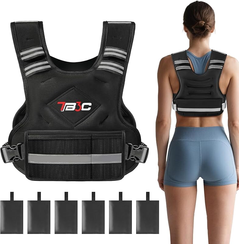 Adjustable Weighted Vest for Men and Women,04-10lb/11-20lb/20-32lb Vest ...