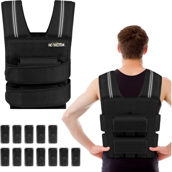 Adjustable Weighted Vest for Men Women with Removable Iron Weights ...