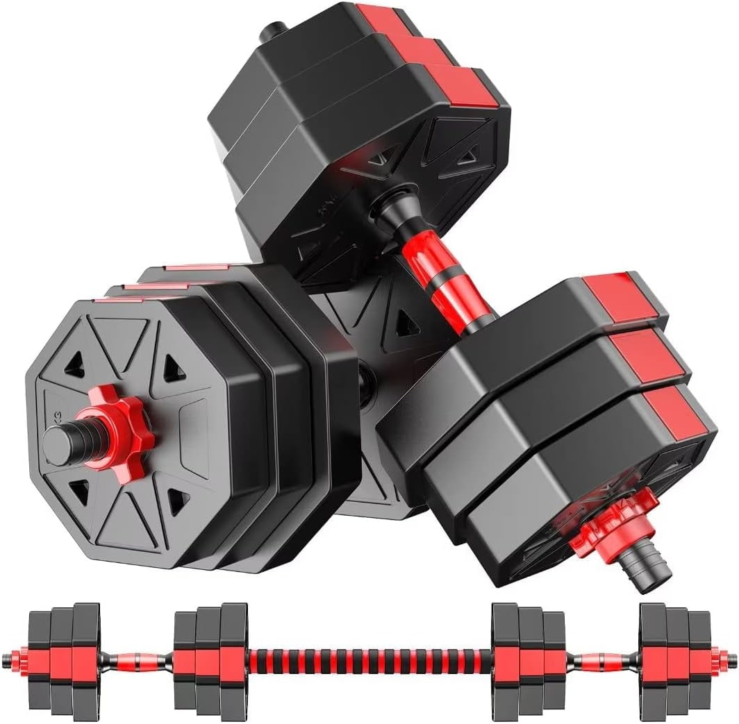 Adjustable Weights Dumbbells Set, 20/30/40/60/80lbs Non-Rolling ...