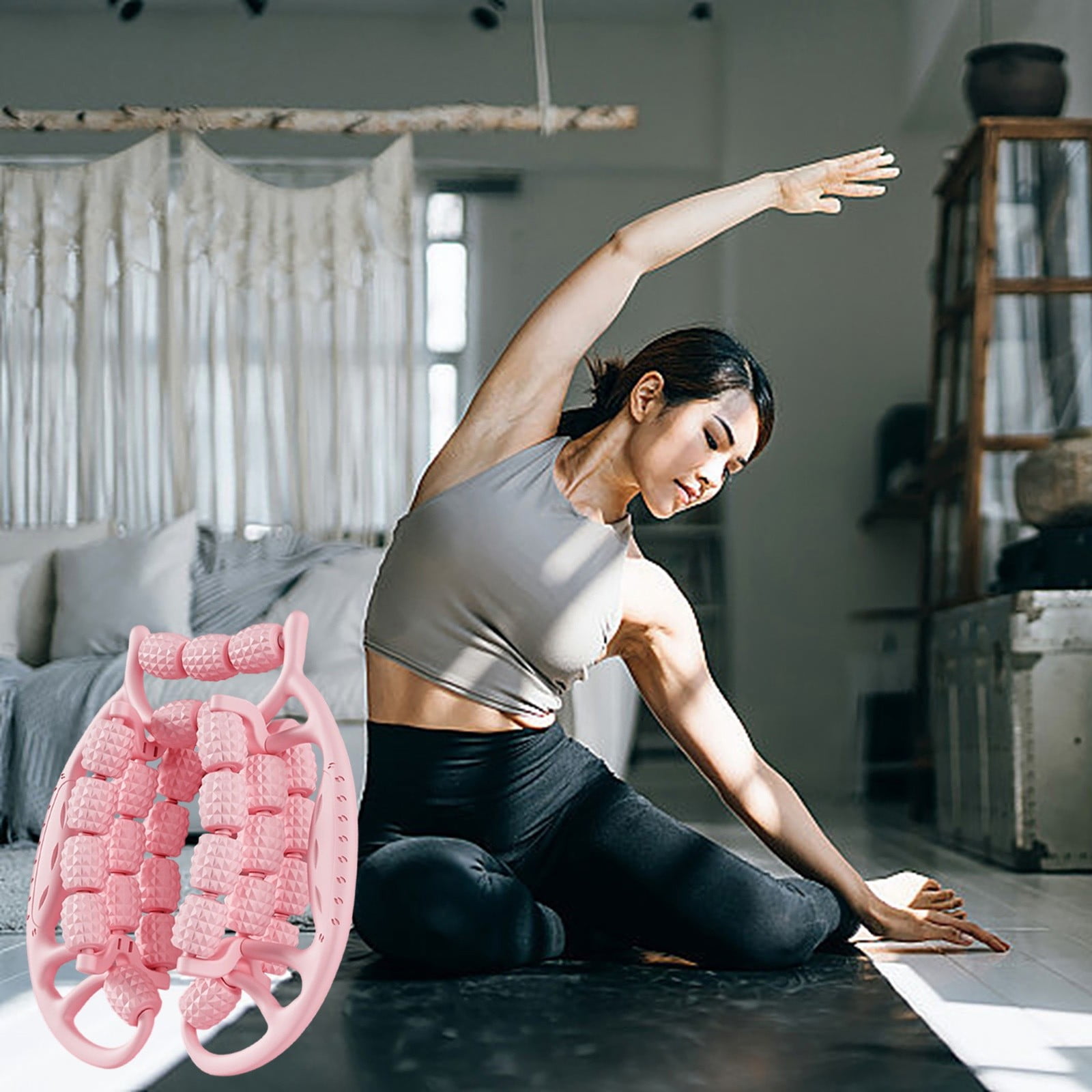 Adjustable Wheel Leg Massage Roller - Deep Tissue Muscle Relaxation ...