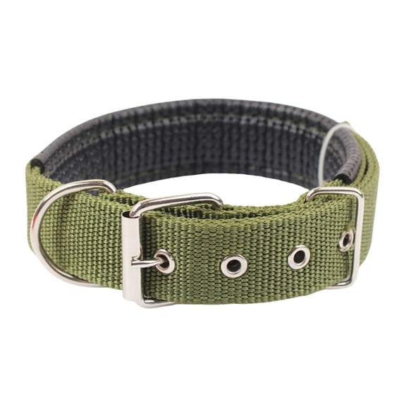 Adjustable Wide Breathable Nylon Dog Collar, Heavy Duty Collar Equipped ...
