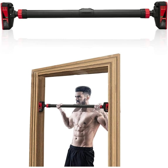 Adjustable Width Doorway Pull Up Bar with 440 Lbs Max Load for Strength ...