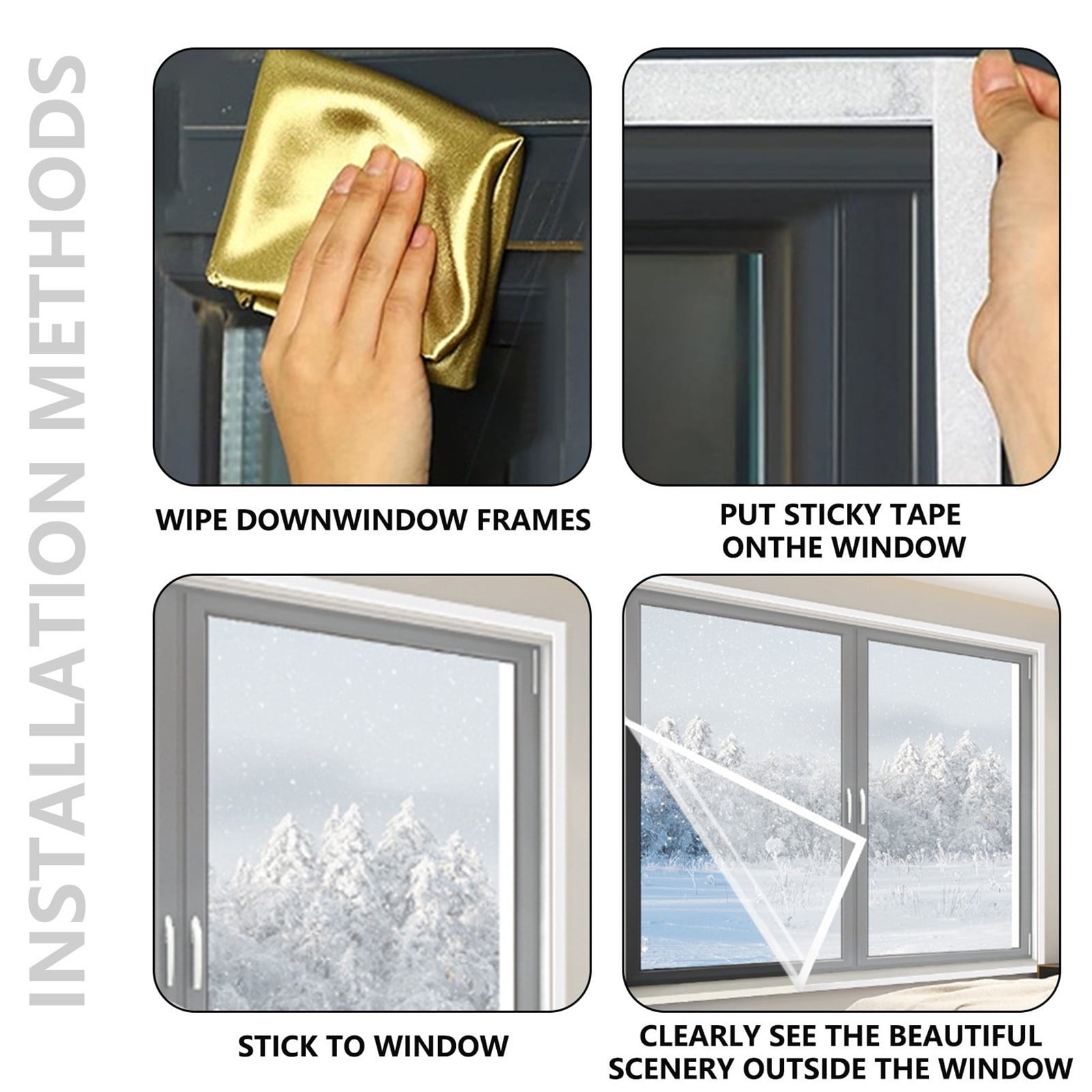 Adjustable Window Screen Mesh Replacement Kit Fiberglass Mesh Reusable ...