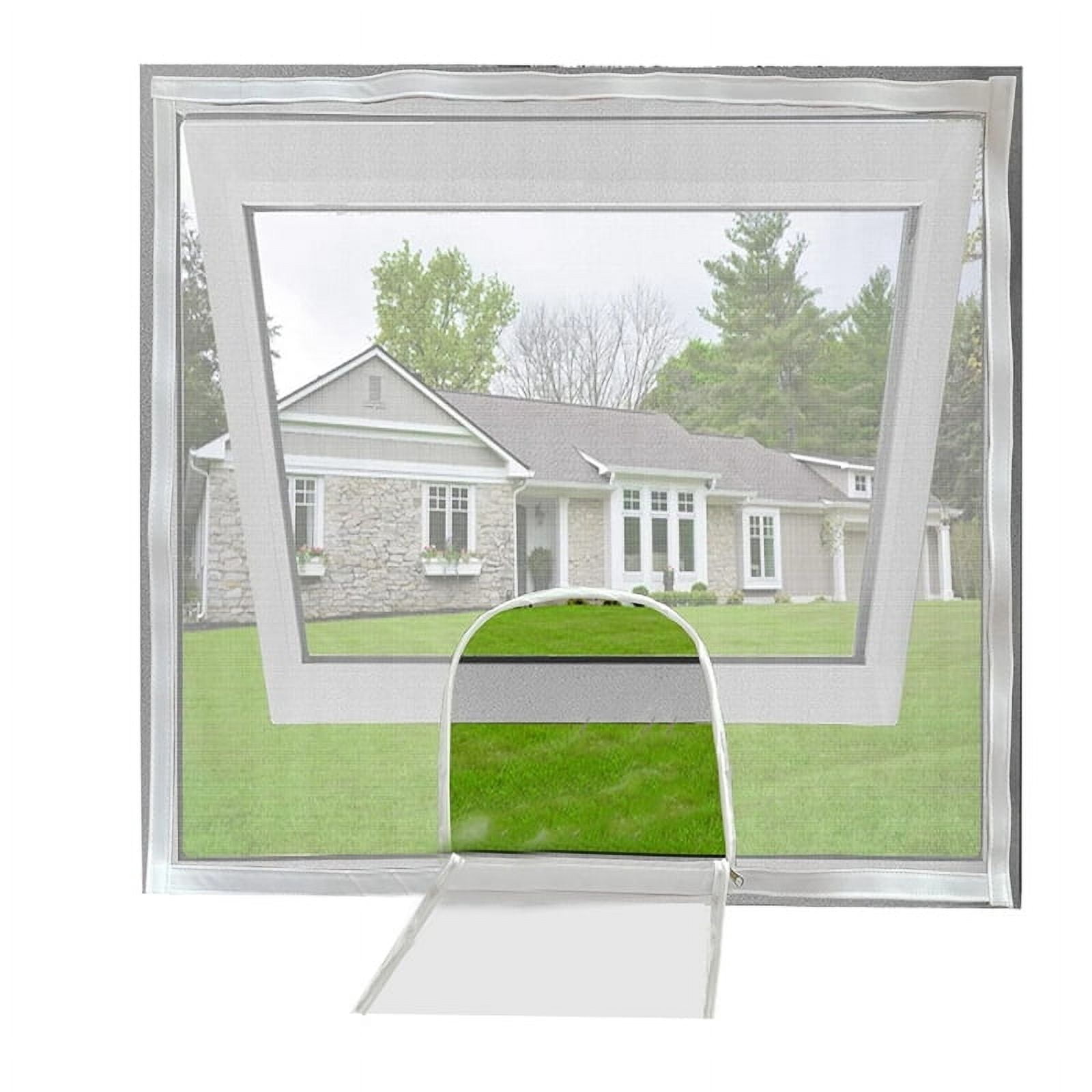 Adjustable Window Screen Replacement Kit with Zipper Opening,Keep ...