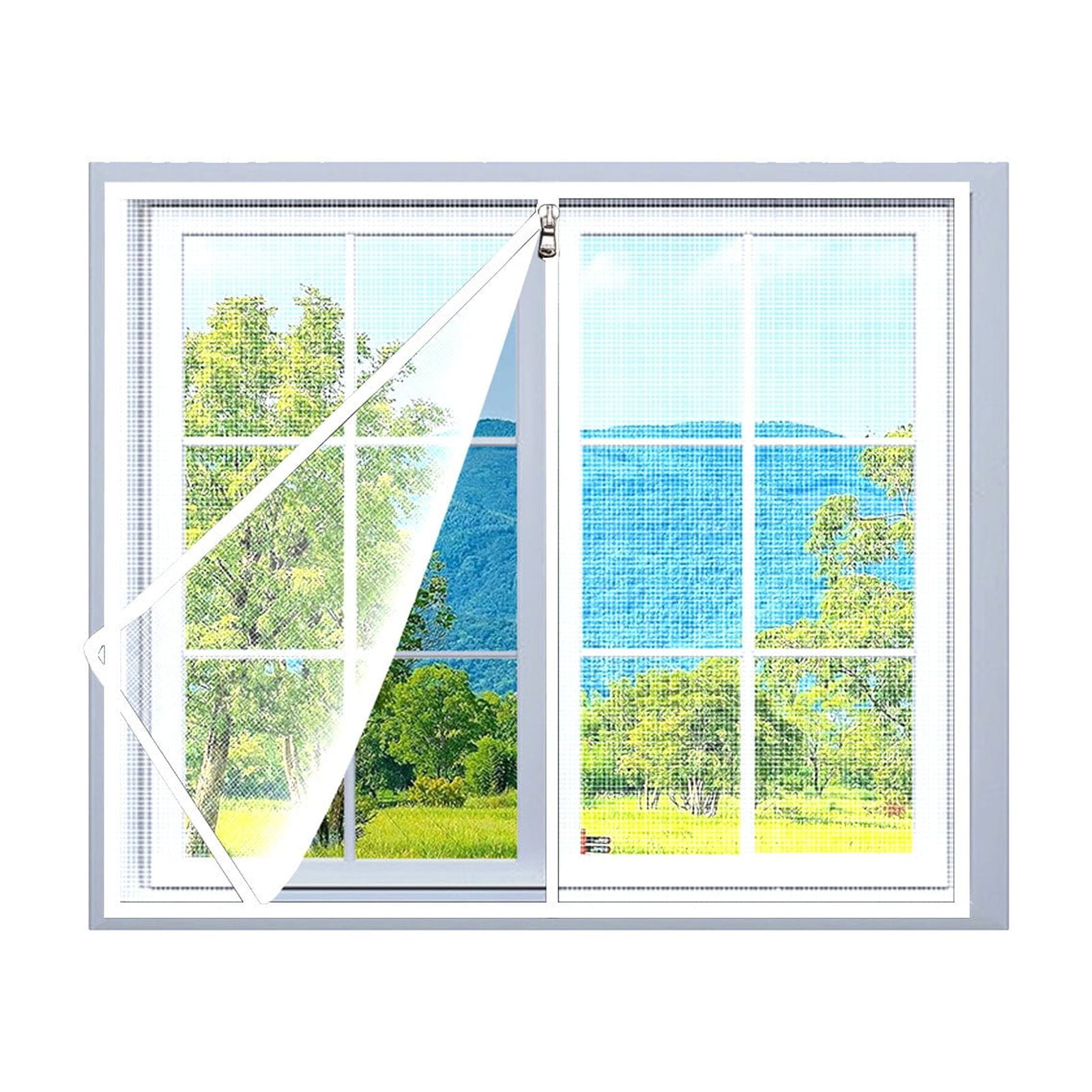 Adjustable Window Screen With zipper- Horizontal 39” x 47”, Medium ...