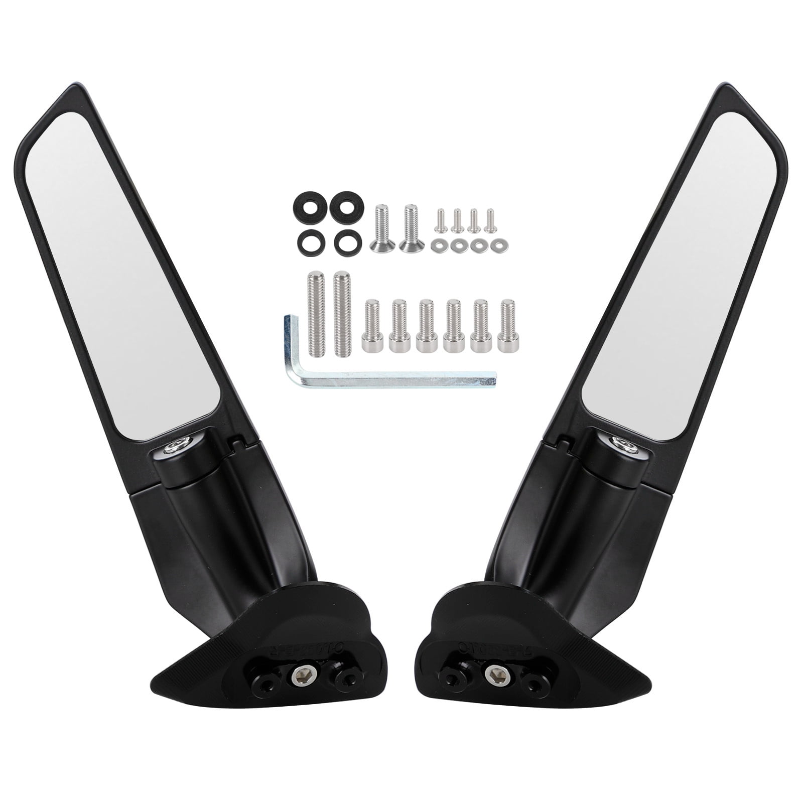 Adjustable Wing Fin Rearview Mirrors For Yamaha YZF R6 17-2021 YZF R7 ...