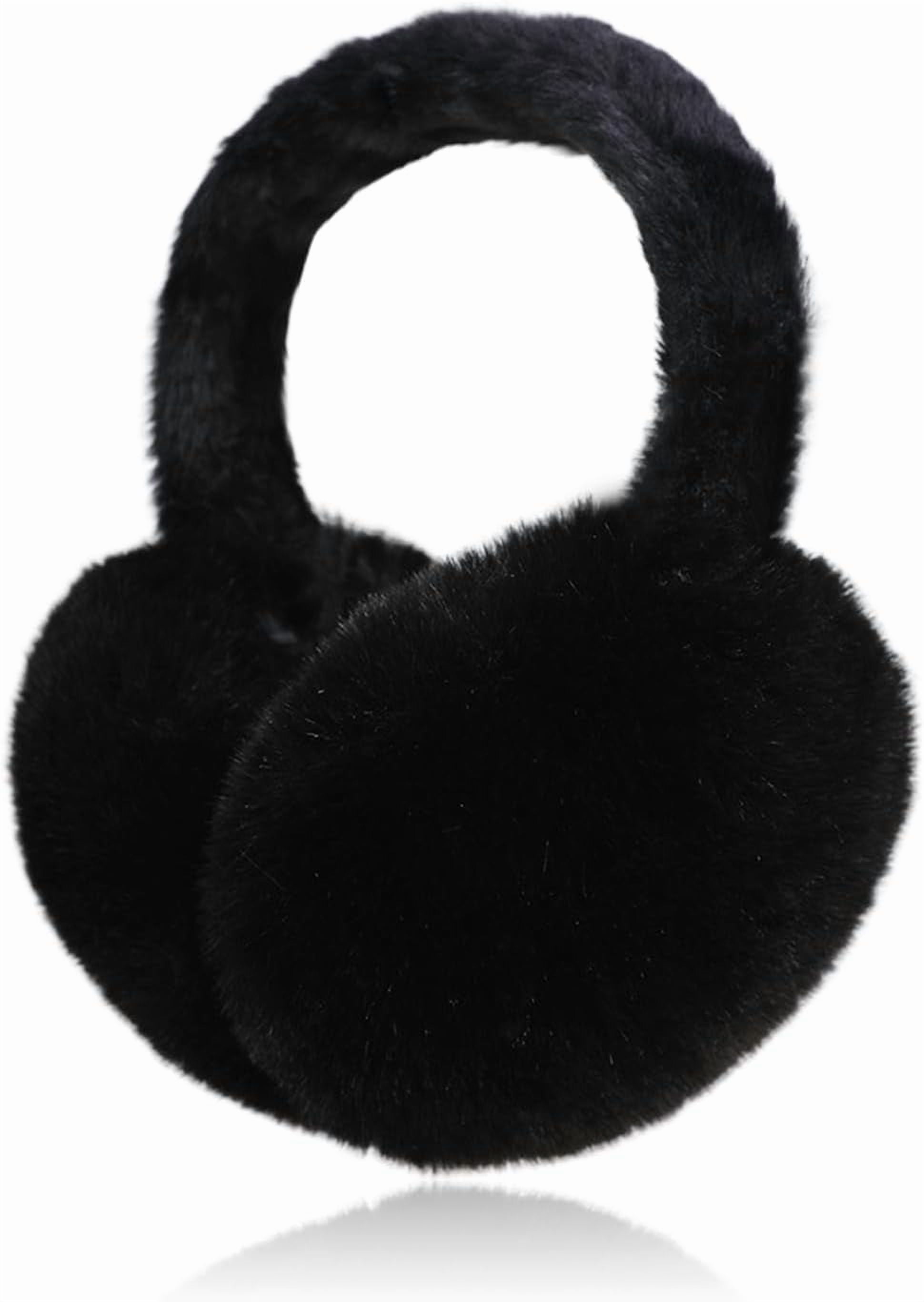 Adjustable Winter Ear Muffs for Women & Men – Foldable Faux Fur ...