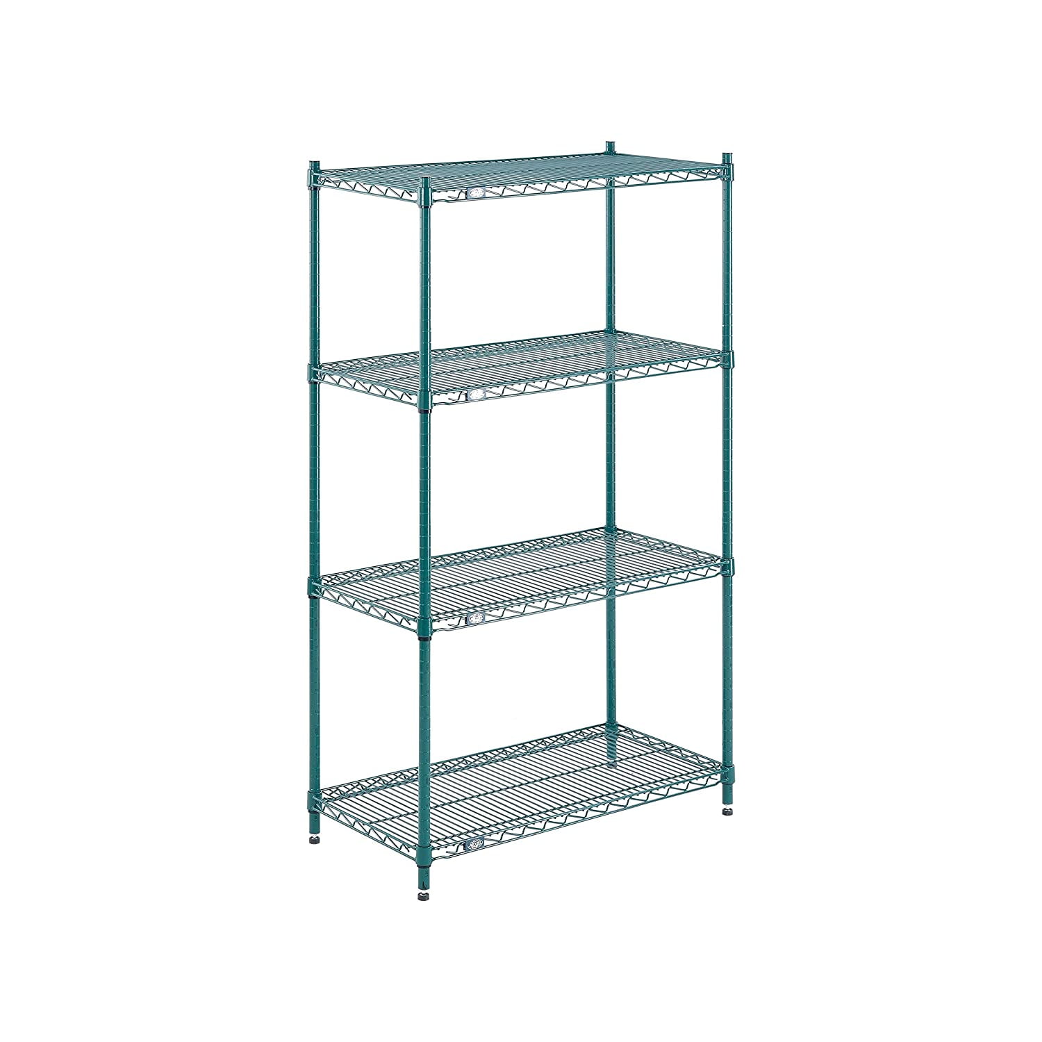 Adjustable Wire Shelving Unit, 4 Tier, Heavy Duty Commerical Storage ...