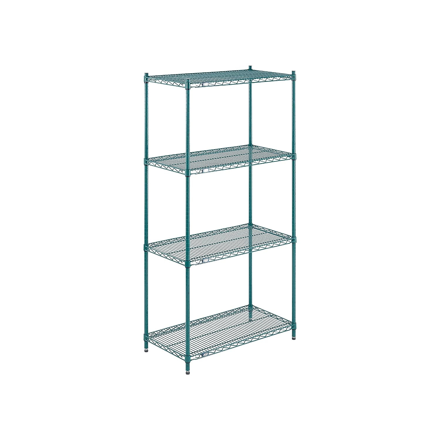 Adjustable Wire Shelving Unit, 4 Tier, Heavy Duty Commerical Storage ...