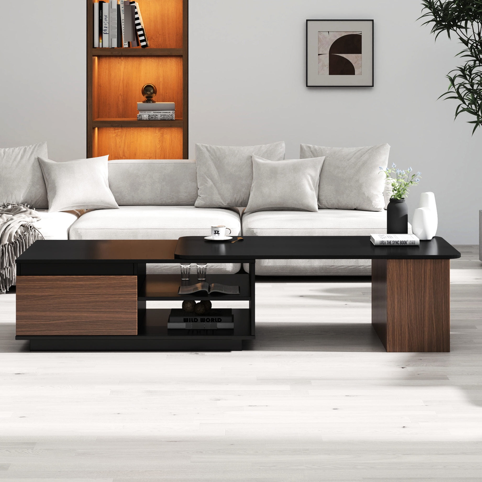 Adjustable Wood Coffee Table | Expand to Suit Different Living Room ...