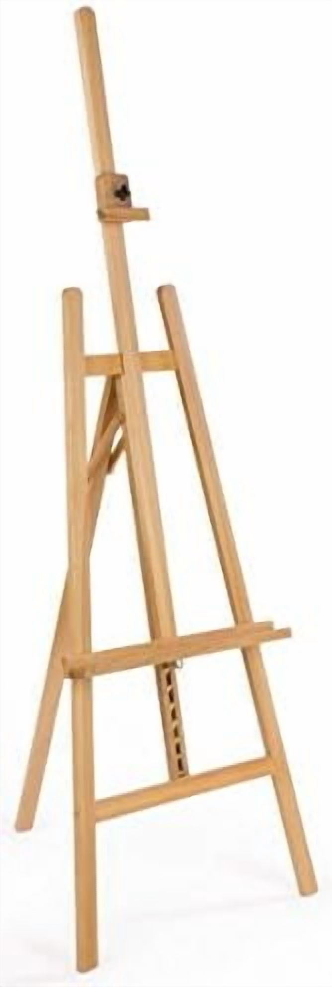 Adjustable Wood Floor Easel, Holds Up to 42" Tall Art or Frames (Elm ...