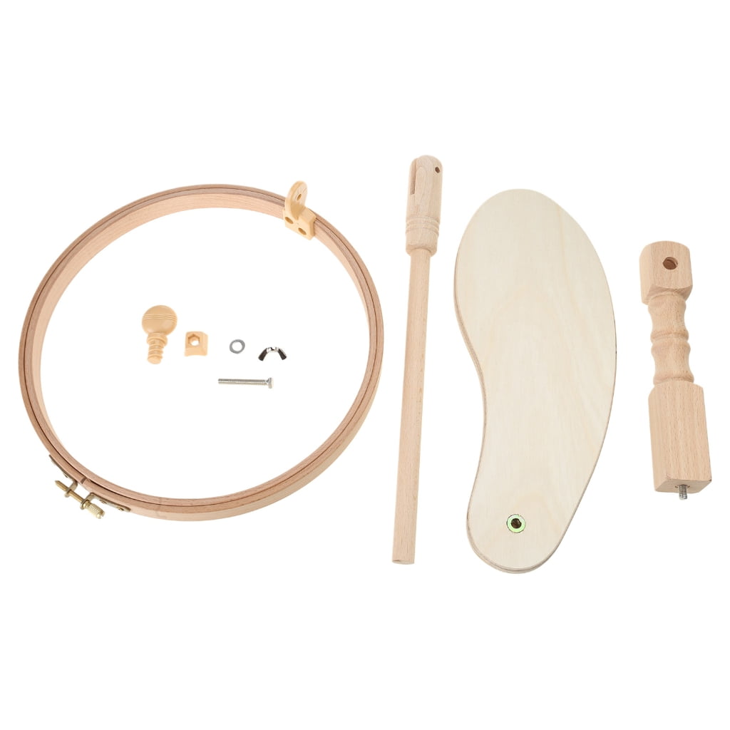 Adjustable Wooden Cross Stitching Hoop Stand, Hands Free Embroidery ...