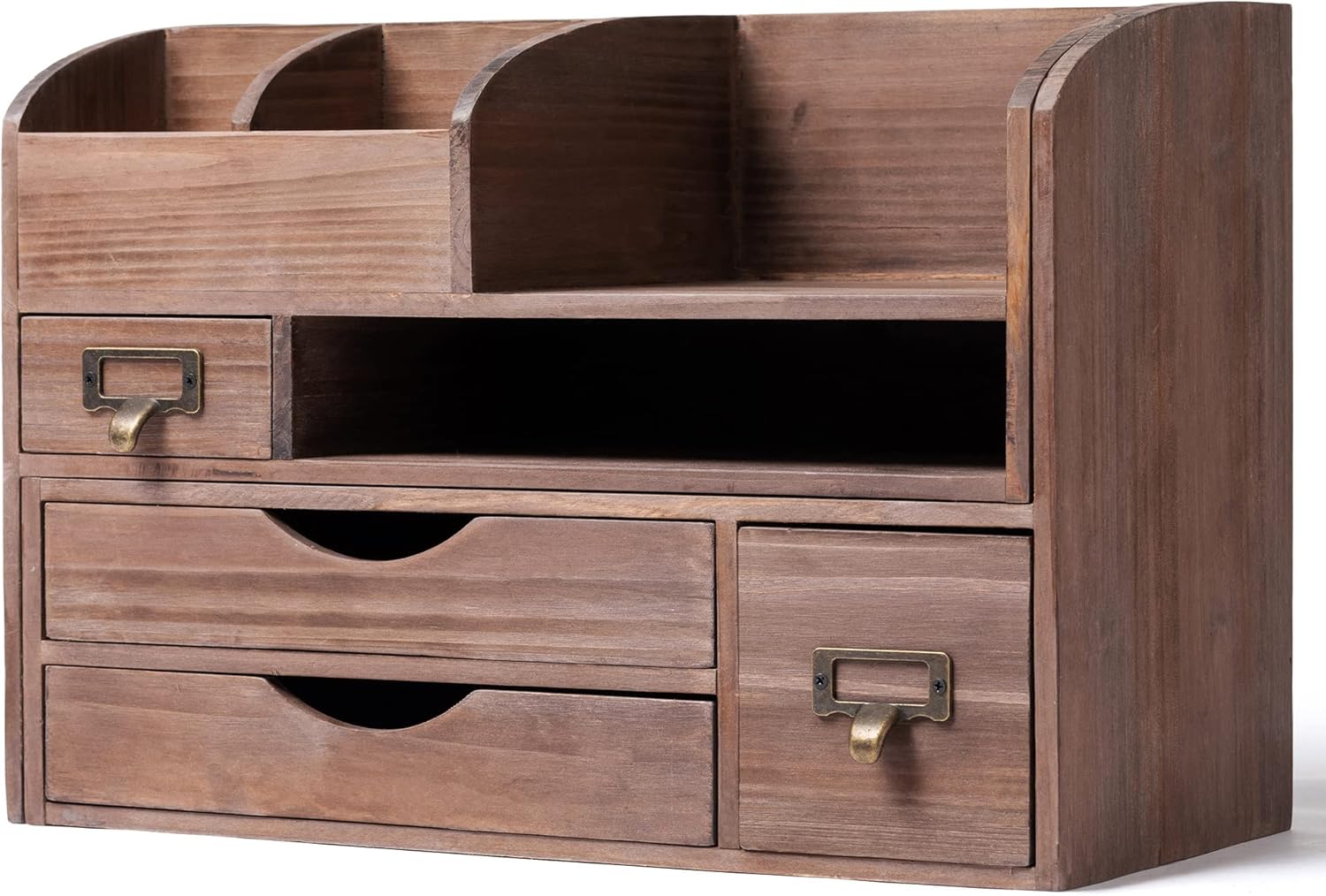 Adjustable Wooden Desk Organizer for Desktop, Tabletop, Office or ...