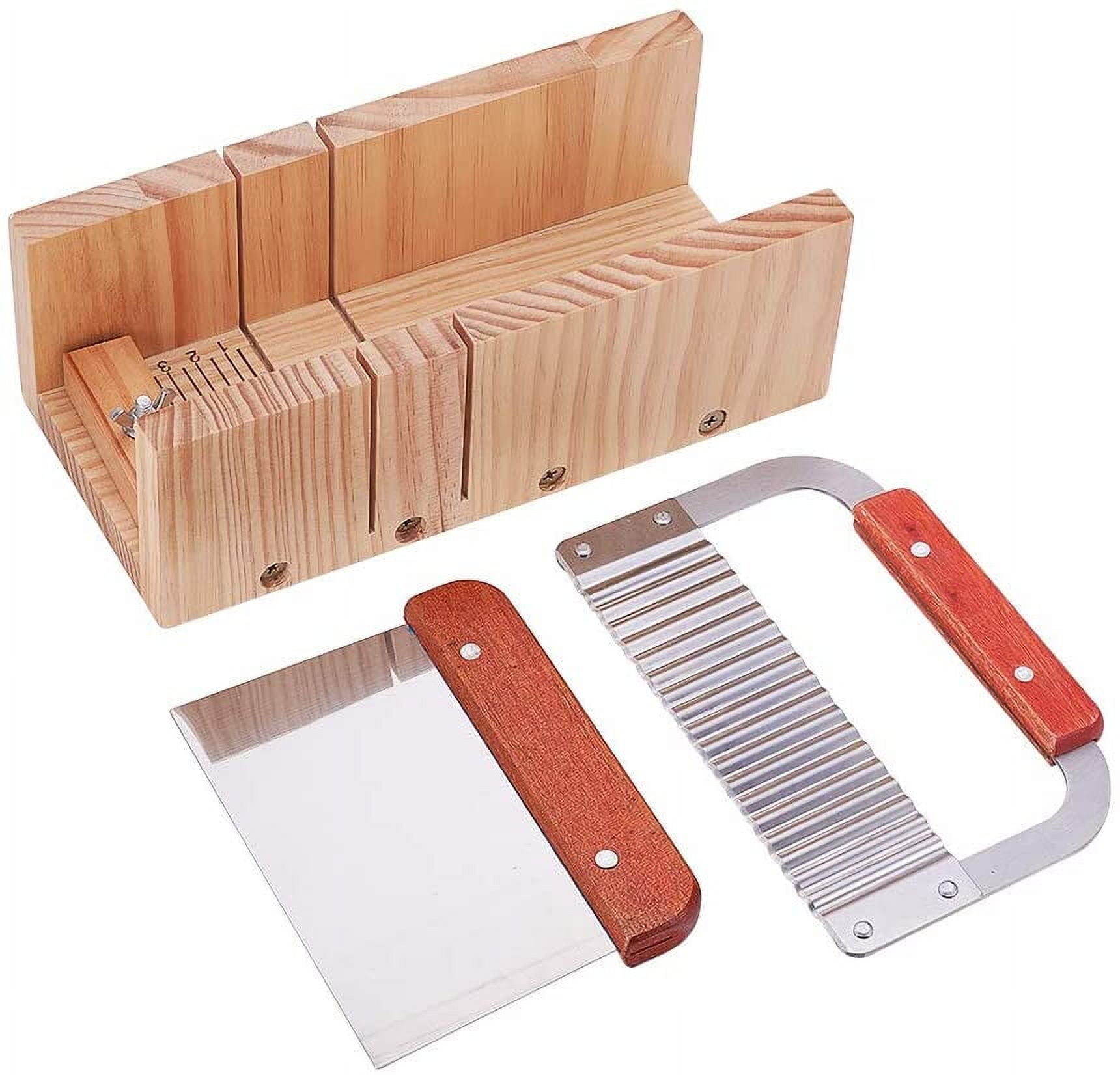 Adjustable Wooden Soap Cutter Mold with Wavy Straight Planer Blade ...