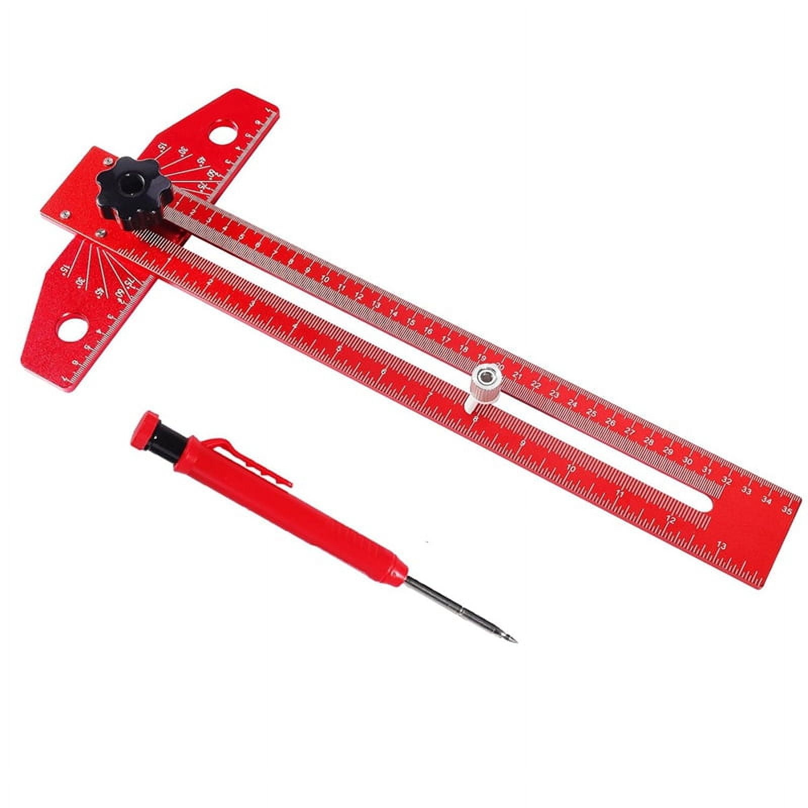 Adjustable Woodworking Scriber Marking Line Ruler,Aluminum Alloy ...