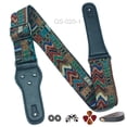 Adjustable Woven Guitar Strap Set with Picks & Strap Locks for Acoustic ...