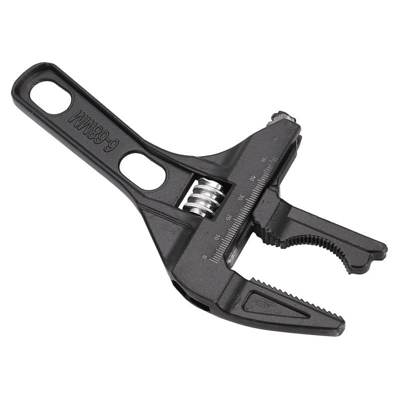 Adjustable Wrench Bathroom Spanner Wrenches Wide Jaw 6-68mm Aluminum ...