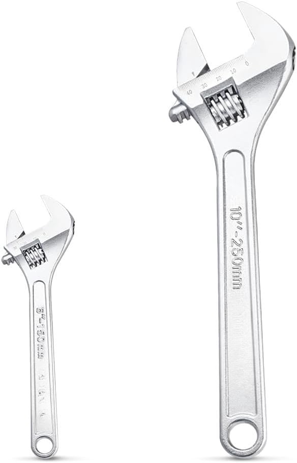 Adjustable Wrench Set, 2 count Wrench Sets with and Metric Scales, Heat ...