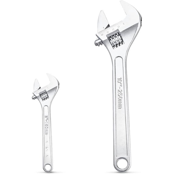 Adjustable Wrench Set, 2 count Wrench Sets with and Metric Scales, Heat ...