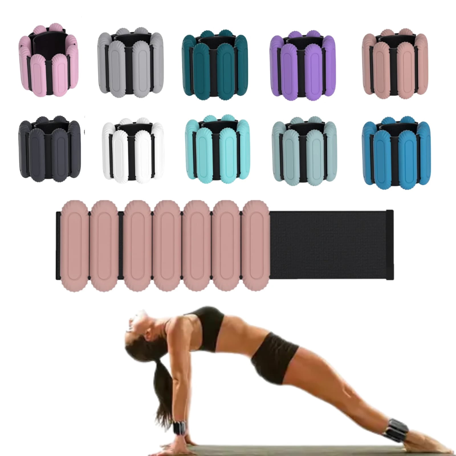 Adjustable Wrist & Ankle Weights for Women and Men, Wearable Fitness ...