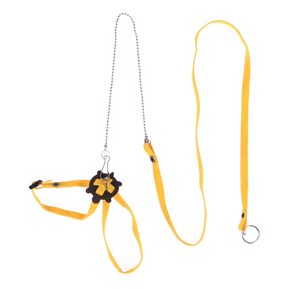 Yellow Adjustable Outdoor Training Leash Strap for Reptile Pets ...