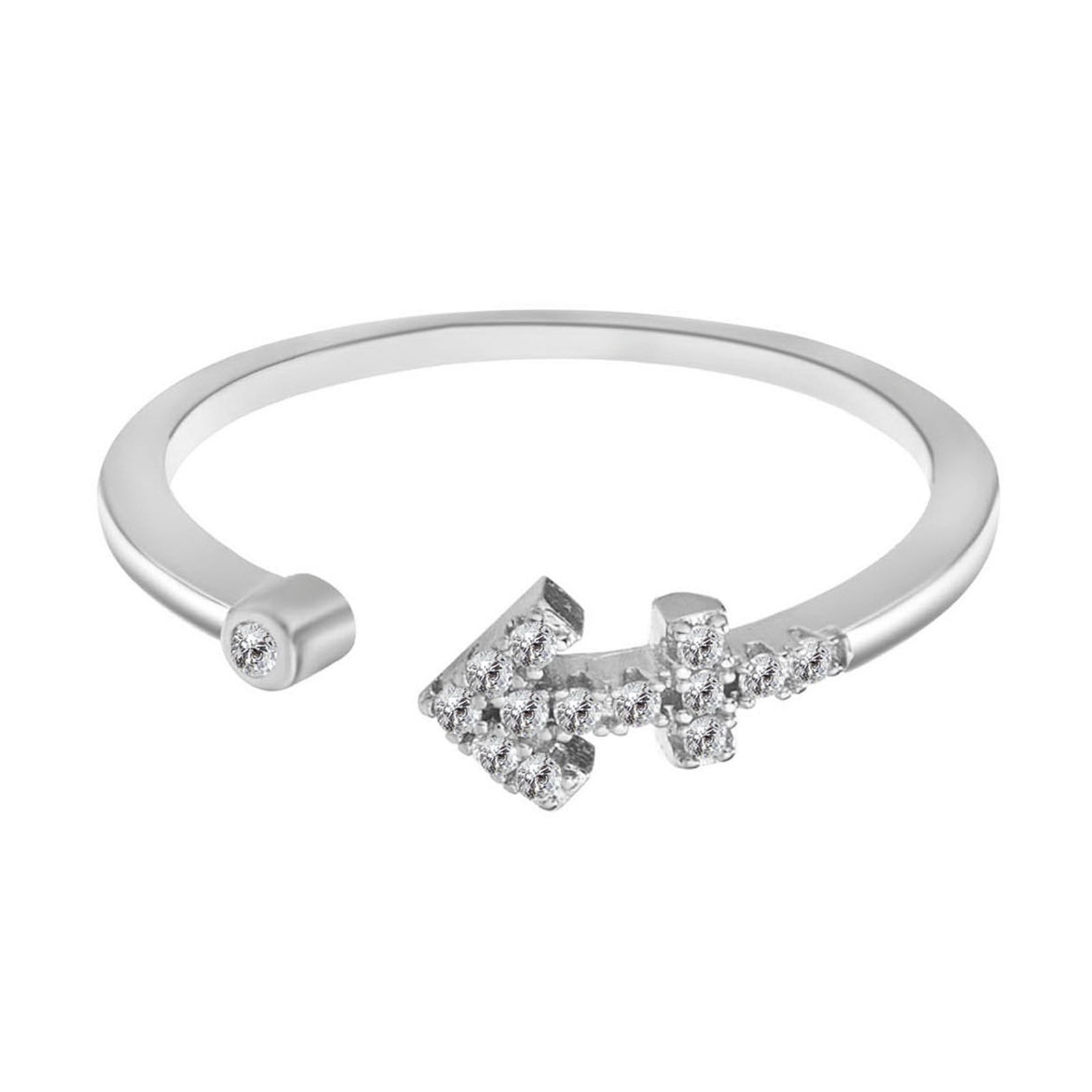 Adjustable Zodiac Sign Ring Fine Jewelry Gifts Rainbow Mystic Topaz ...