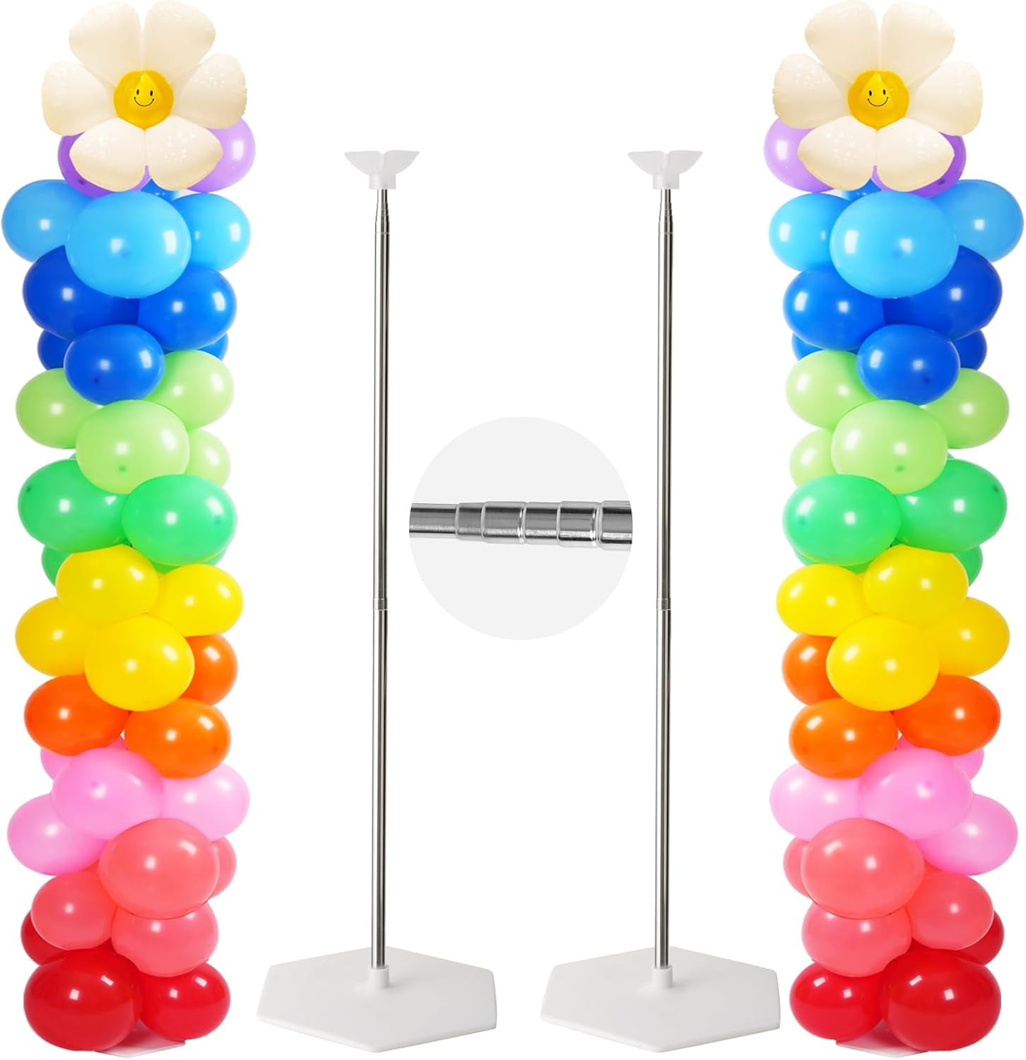 Adjustable balloon column kit, 78 inch balloon tower with reusable ...