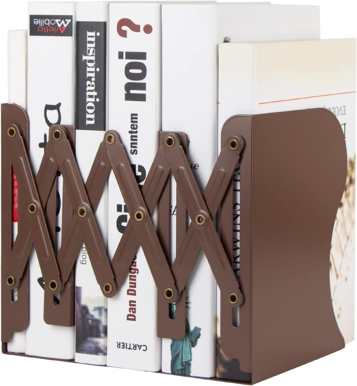 Adjustable bookshelf, metal book holder for heavy books, desktop book ...