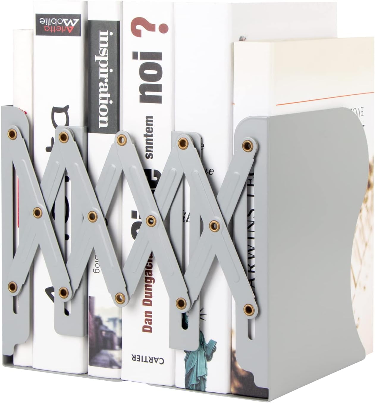 Adjustable bookshelf, metal book holder for heavy books, desktop book ...