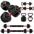 Adjustable dumbbell set, 20/30/45/70/90lbs Free Weight Set with ...