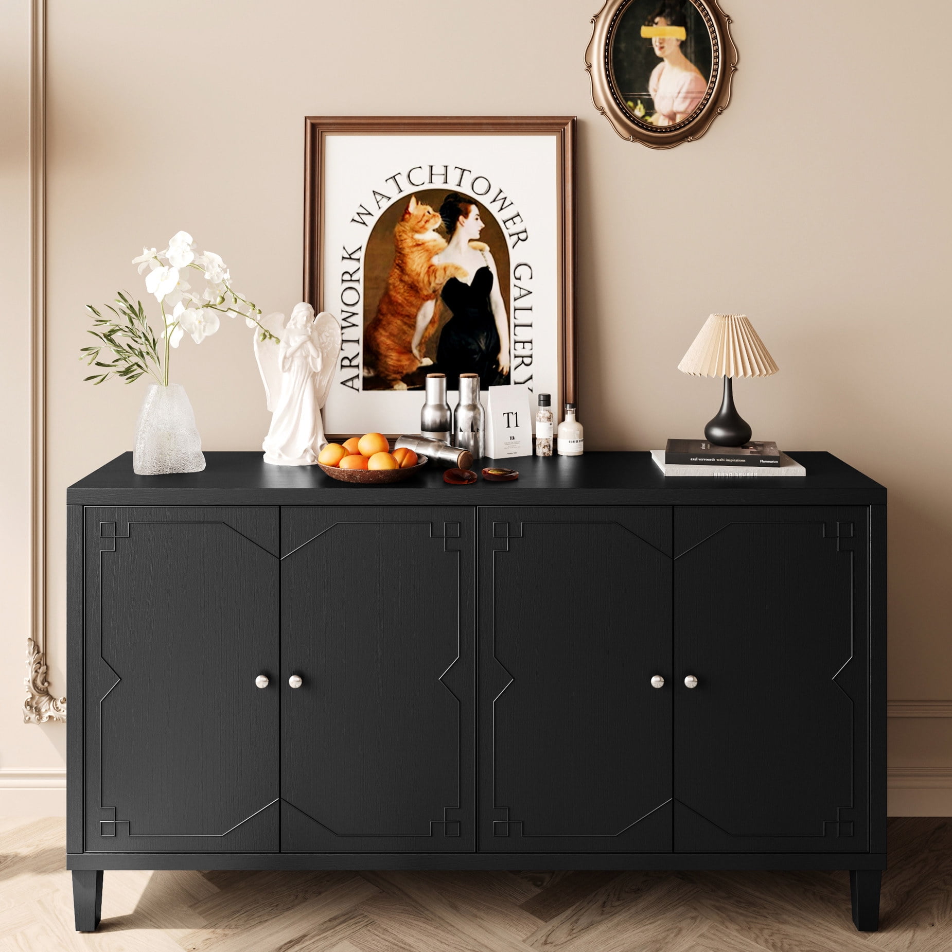 Adjustable interior shelves, concealed hinges - In kitchen, dining room ...