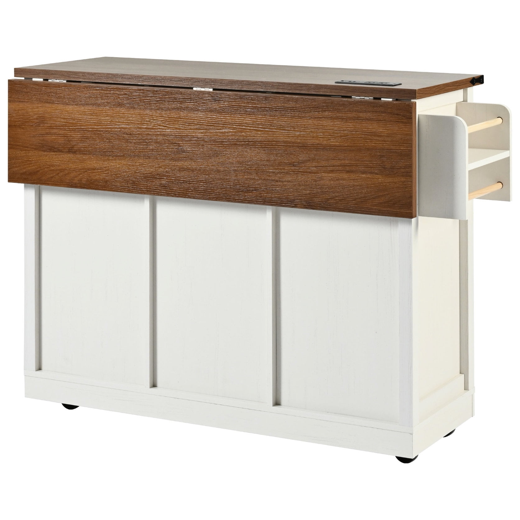 Adjustable shelves inside cabinets and 3 smooth - glide drawers ...