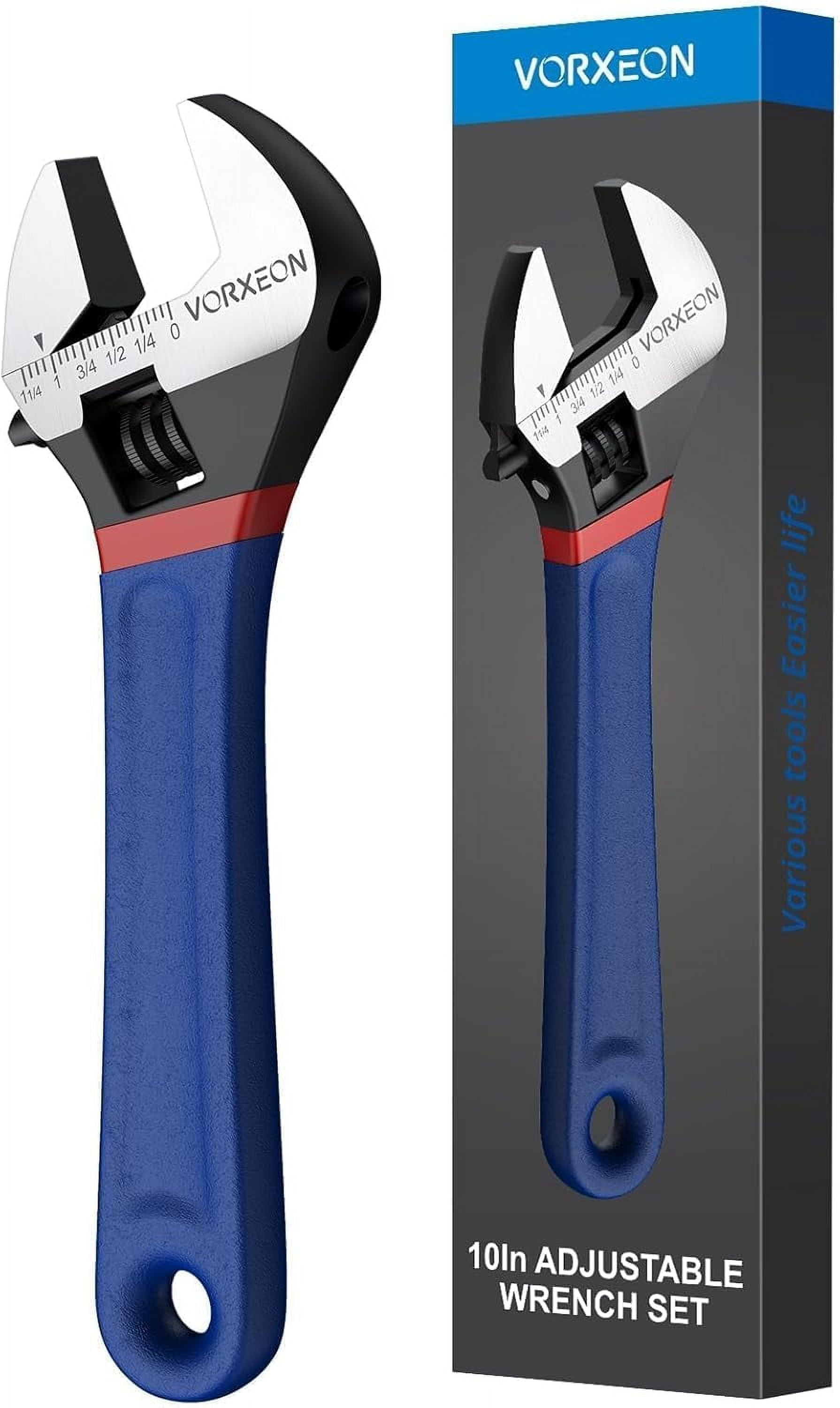 Adjustable wrench set 6-Inch 10-Inch, High-strength steel with heat ...