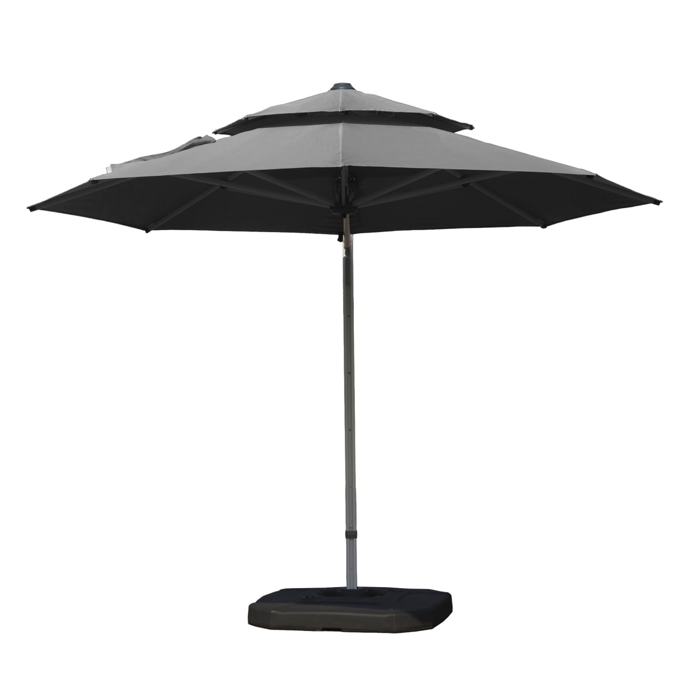 Adjustment Round Cantilever Umbrella with 360° Rotation & 5-Position ...