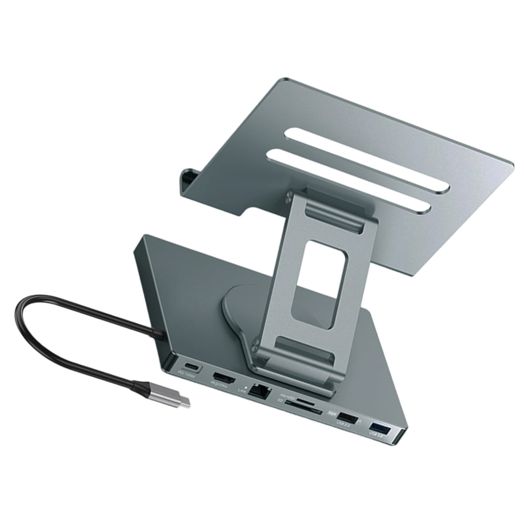 Adjustment USB C Docking Station Stand 100W Power Aluminum Bracket ...