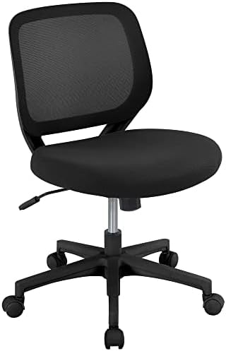 Adley Mesh/Fabric Low-Back Office Chair, Black, BIFMA Compliant ...