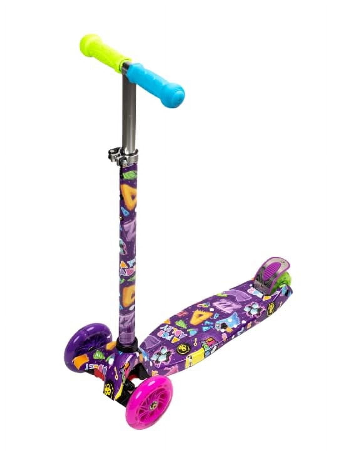 A for Adley Self Balancing Kick Scooter with Light Up Wheels, 3 Wheel ...