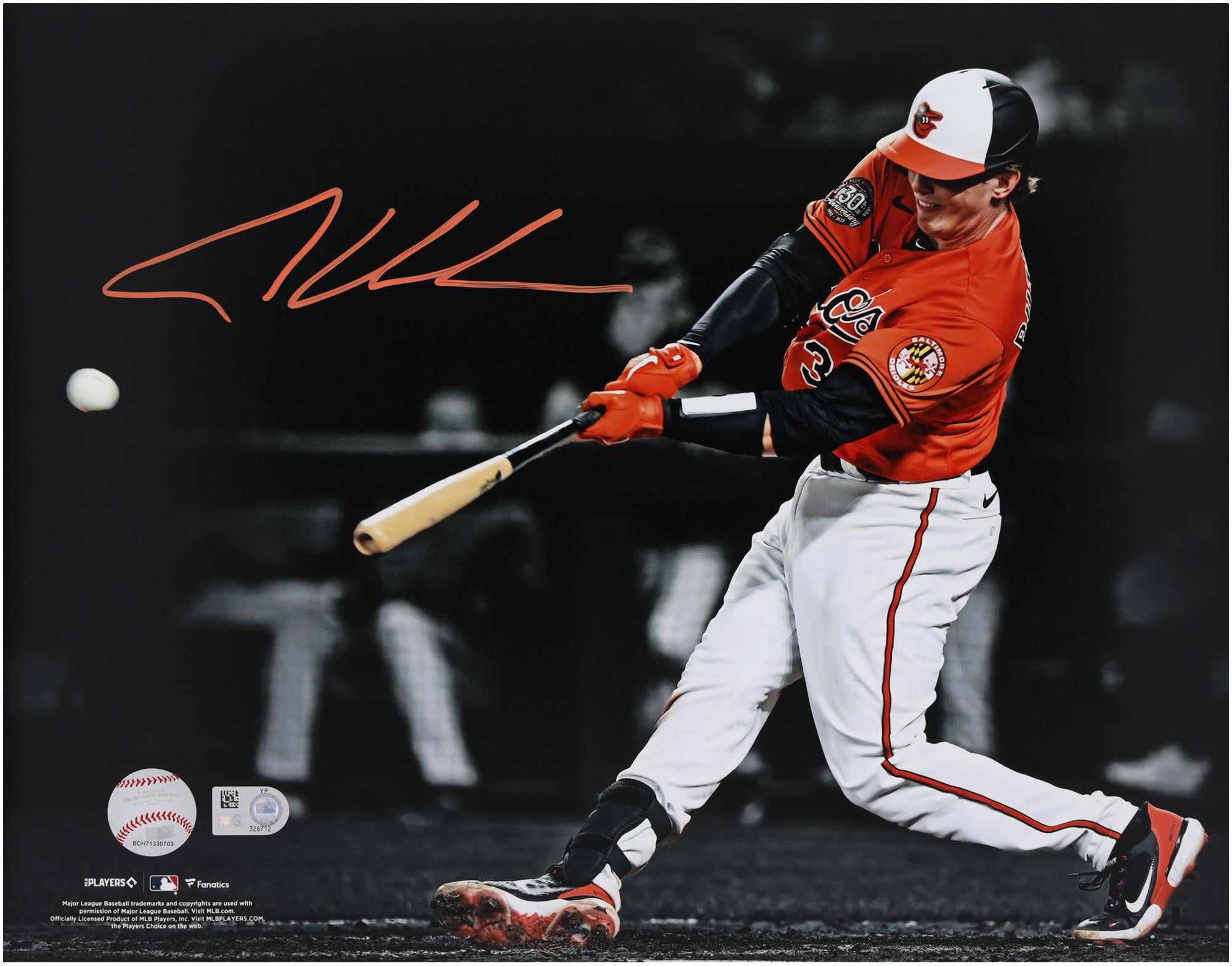 Adley Rutschman Baltimore Orioles Autographed 11" x 14" Spotlight ...
