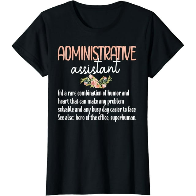 Admin Assistant Definition | Administrative Assistant T-Shirt - Walmart.com