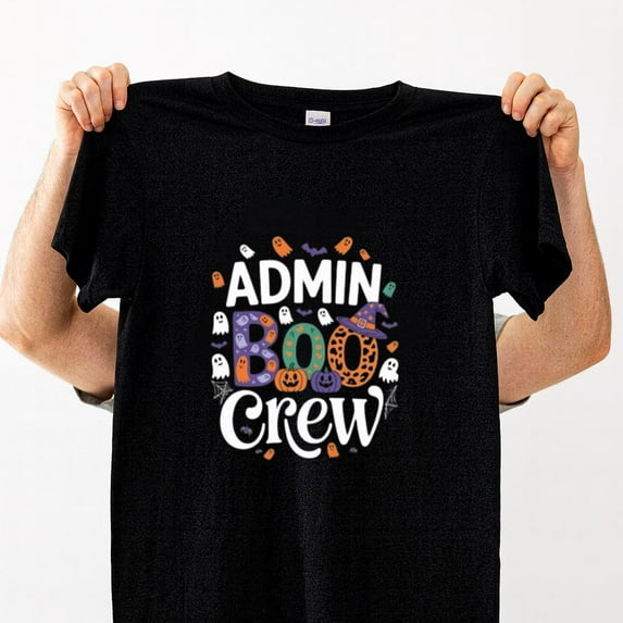 Admin Boo Crew Funny Halloween Office Party Unisex T-Shirt, up to size ...